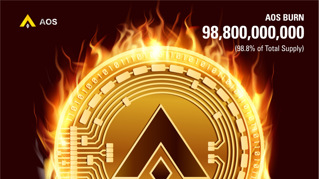 AOS토큰 소각 수량에 관한 공지 | Cobak - Crypto Investment Informatio...